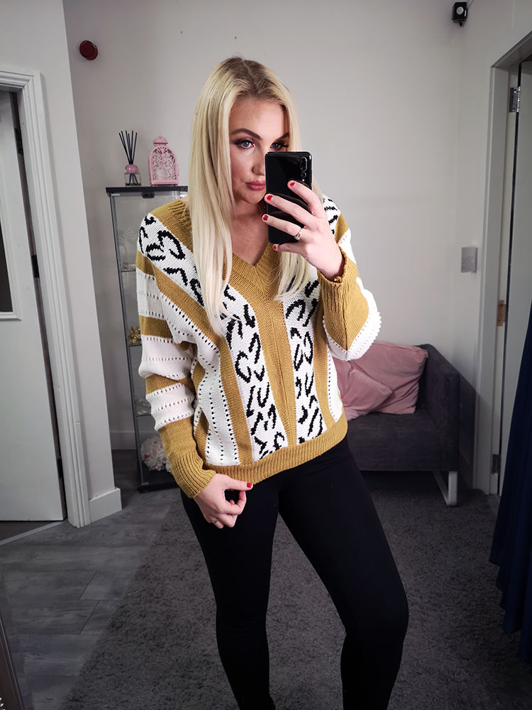 Frankie Leopard Print Jumper | Pretty Please Boutique